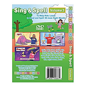 Sing & Spell Vol. 3 Animated DVD