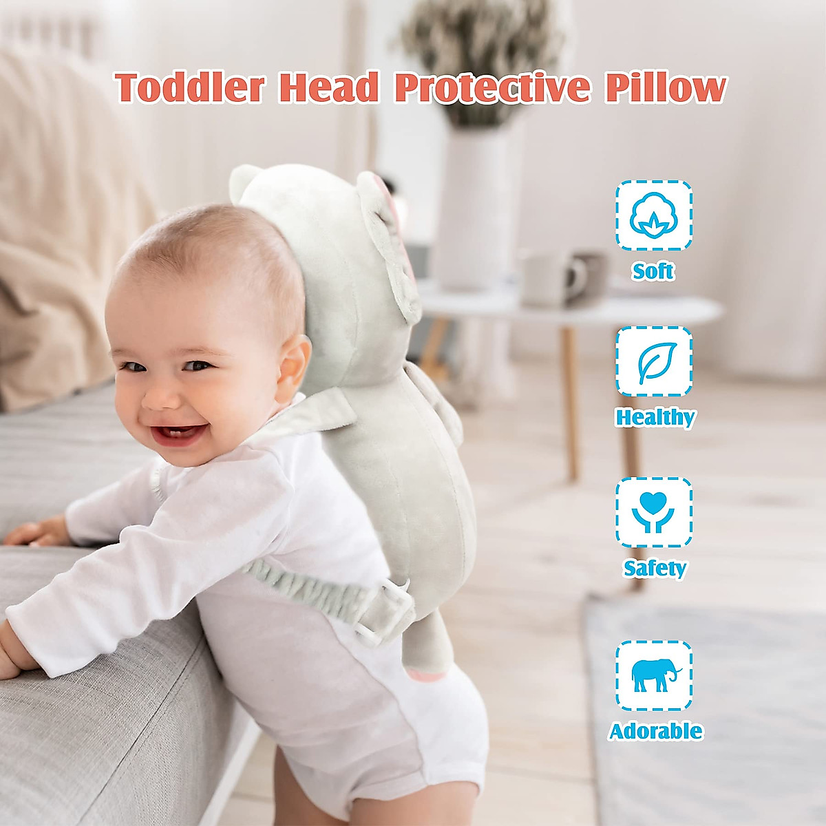 Calody Baby Head Protector Cushion Toddler Backpack, Baby Safety Products for Baby Toddler Walker, Baby Back Protection for Crawling & Walking