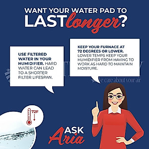 Air Filter Factory Replacement for HC22E1003, HE225 Honeywell Humidifier Water Filter Pad 2-Pack