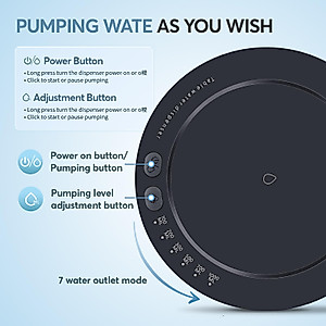 Desktop Water Bottle Dispenser Bedside Water Dispenser USB Charging Portable Automatic Electric Kettle Pump for Home, Office, Camping (Black-3)