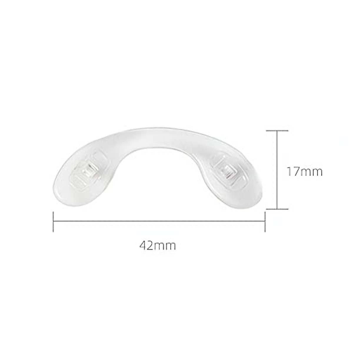 Eyeglasses Nose Pads,BEHLINE Glasses Bridge Strap/Saddle Bridge,Soft Silicone Anti-Slip Replacement Nosepads,Screw-in Eyeglasses Nose Piece for Eye Glasses Sunglass Eyewear Optical (Large-Adult)