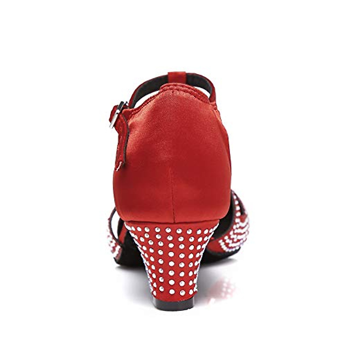 Pierides Women's Rhinestone Ballroom Dance Shoes Latin Salsa Performance Wedding Dance Shoes,2" Heel,6.5 US