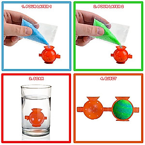 ArtCreativity Make Your Own Bouncy Ball Kit, Set of 12 Individual Kits, DIY Arts & Crafts for Kids, Each One Makes 2 Bouncing Balls, Science Project for Boys & Girls, Educational Toys, Party Favors