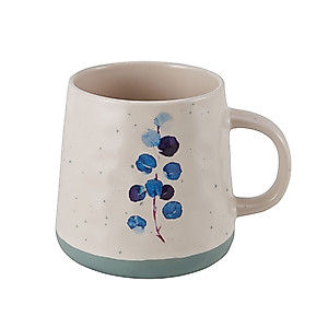 Pfaltzgraff Floral Matte Mugs, 6 Count (Pack of 1), Multicolor