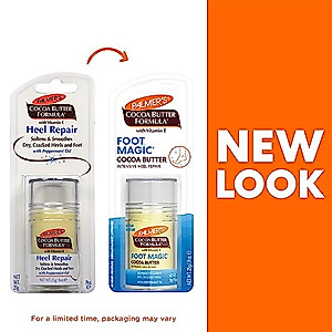 Palmer's Cocoa Butter Formula Heel Repair, Foot Balm Stick for Cracked Heels & Feet, No-Mess Stick Applicator, 0.9 Ounce