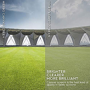 NIERBO 200 Inch Large Huge Projector Screen Big 16:9 3D Movie Screen of Canvas Material Projection Screen HD for Outdoor Indoor Home Theater Church with a Black Projector Bag Not Include Mount