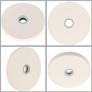 findmall 6 Inch x 3/4 Inch x 1 Inch 60 Grit Aluminum Oxide Abrasive Alundum Bench and Pedestal Wheel Bench and Pedestal Grinding Wheels Fit for Steel Applications