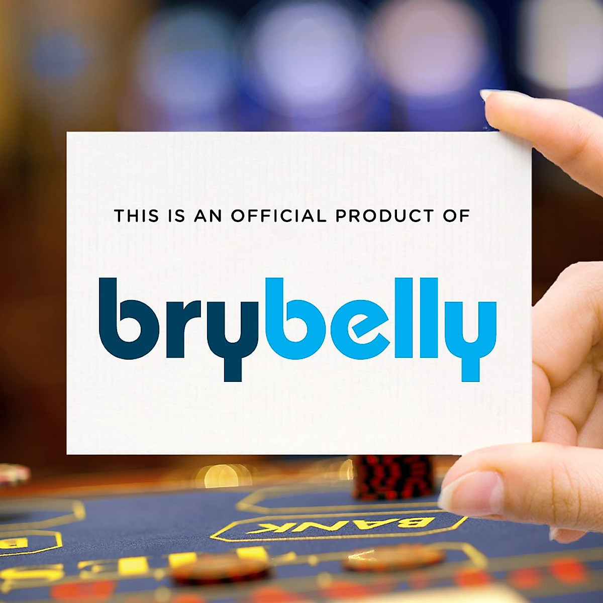 Brybelly Poker Chip Set with Acrylic Chip Tray, 100 Ct - 11.5g Lightweight, Blank Poker Chips with Card Suit Symbols and Poker Chip Holder - Rack Me Up Bundle, White