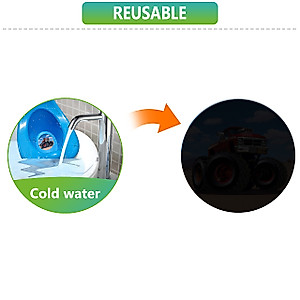 Potty Training Stickers Reusable - Toilet Targets for Potty Training Boys & Girls 10 pcs Toddlers Kids Magic Potty Targets Color Changing Potty Training Urinal Bullseye Toilet Reusable Pee Aim Target