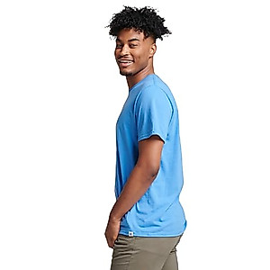 Russell Athletic mens Cotton Performance Short Sleeve T-shirt T Shirt, Collegiate Blue, 3X-Large US