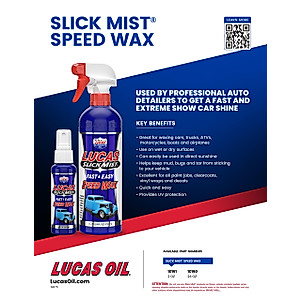 Lucas 10160-6PK Slick Mist Speed Wax - 24 oz., (Pack of 12)
