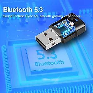GMCELL Bluetooth Transmitter Wireless USB Dongle: Audio Adapter for PS4 PS5 Switch Controller Smart TV, BT90