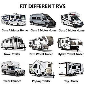 RV Awning Support Roller Cradle Center Support for RV Camper Awning, Black