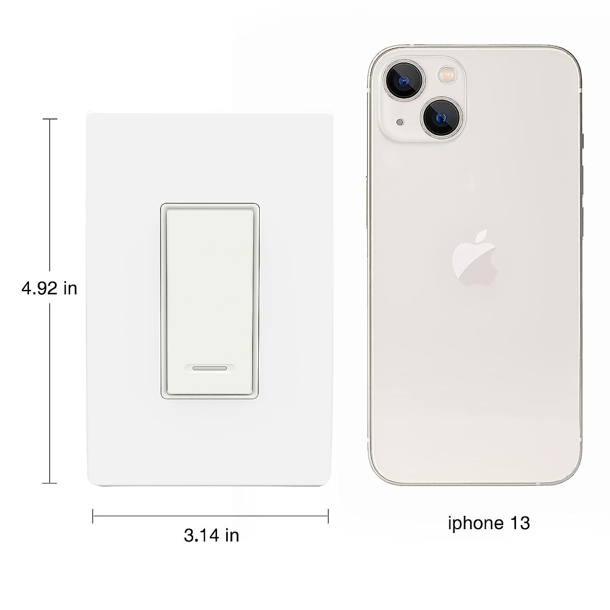 BN-LINK WiFi Smart in-Wall Light Switch, No Hub Required with Timer Function, White, Compatible with Alexa and Google Assistant, Neutral Wire Needed, 2.4 Ghz Network Only (4 Pack)