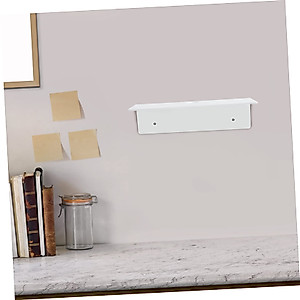 CORHAD 2pcs Speaker Stand Invisible Shelf Wall Floating Shelves Wall Bracket Wall Mount Modern Wall Shelf Small Shelf Modern Shelf Wall Display Shelf Small Wall Shelf White Acrylic