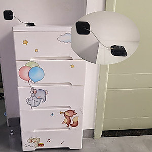 YEYA Fridge Lock No Drill Child Safety Proof Cabinet Latches