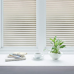 YUTR Shutters Matte Window Film Glass Self Adhesive Frosted Tint Opaque Privacy Sticker for Home Decals (Color : As Shown, Size : 60 x 300 cm)