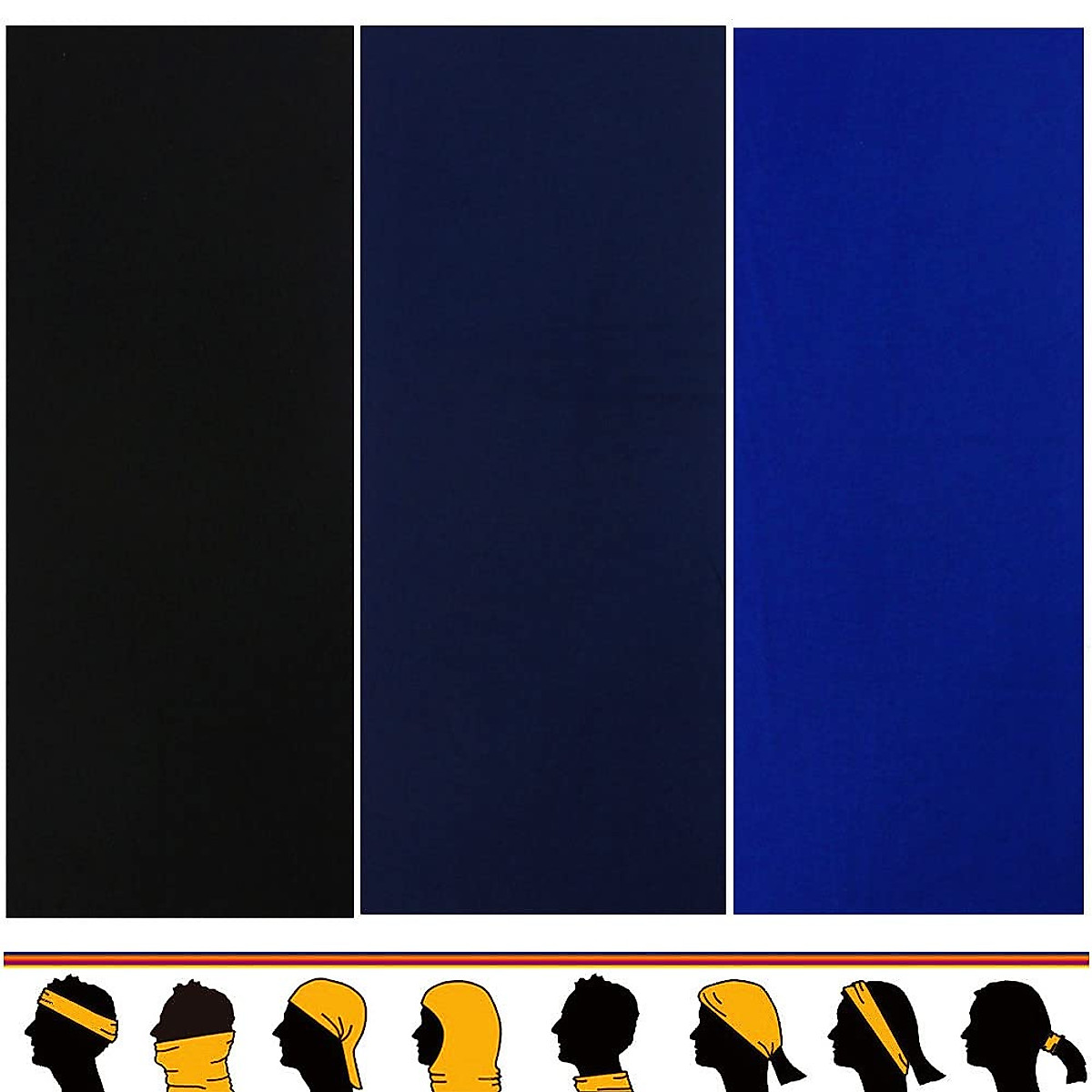 Neck Gaiter Mask Face Scarf Bandana Tube Cover Headwear Balaclava Headband Headwrap for Men and Women