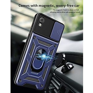 Guzhthi for TCL 30Z Phone Case: TCL30Z / TCL 30 Z / T602DL / 30 LE Cell Back Cover with Screen Protector - Blue Sj