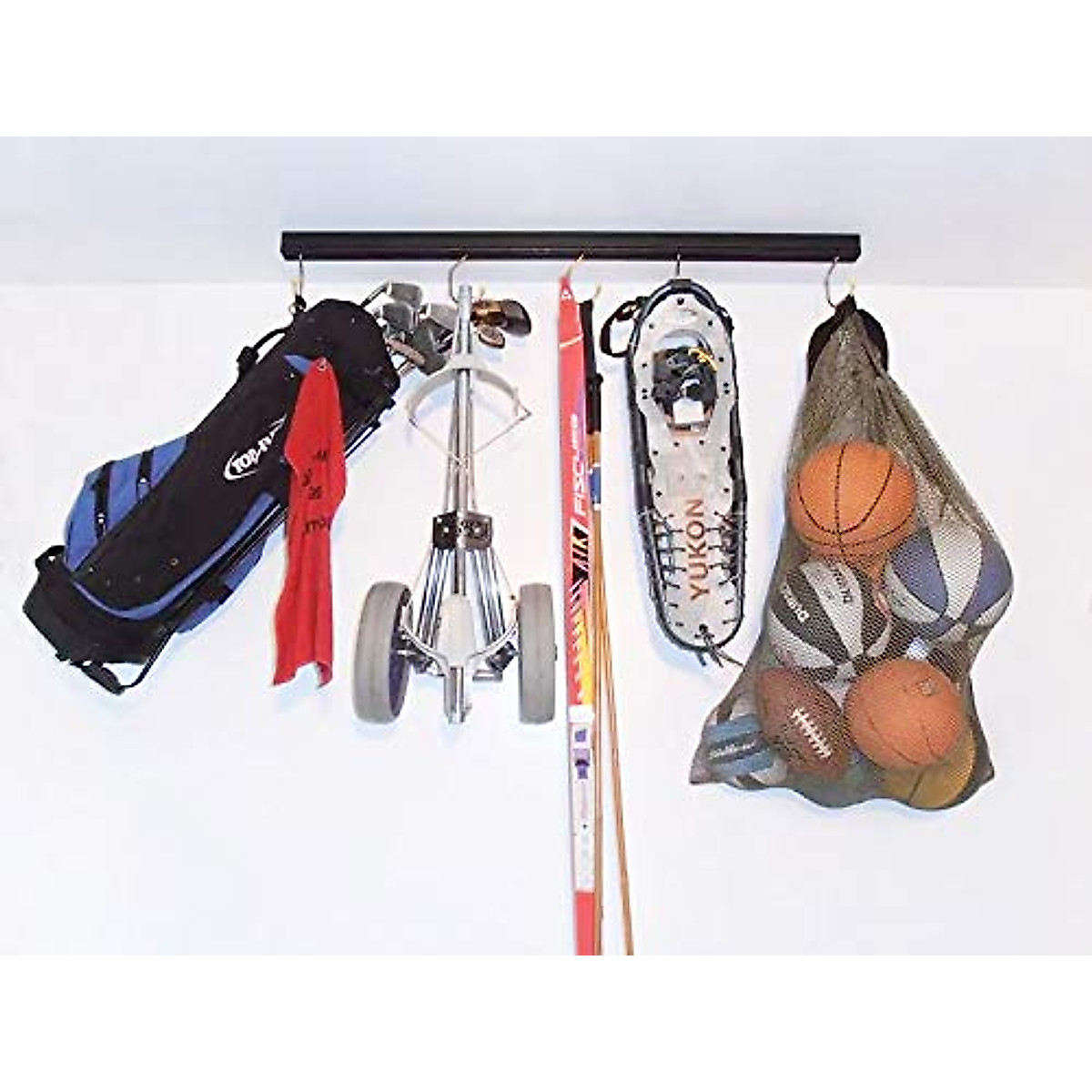 Titan Track Adjustable Overhead Bike Storage Rack (50" length) 50lbs. per hook Plus1 additional hook per track free