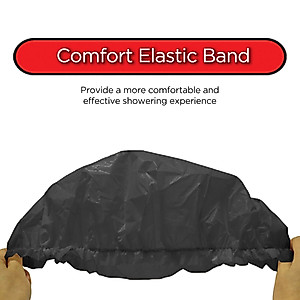 Donna Premium Collection Super Jumbo Shower Cap 2 Packs (Black)