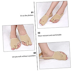 Healeved Wrist Supports Foot Protector Wrist Splints Thumb Splint Silicone Socks 2 Pairs Bunion Night Splint Silicone Spacers Bunion Hallux Valgus Correct Cover Socks