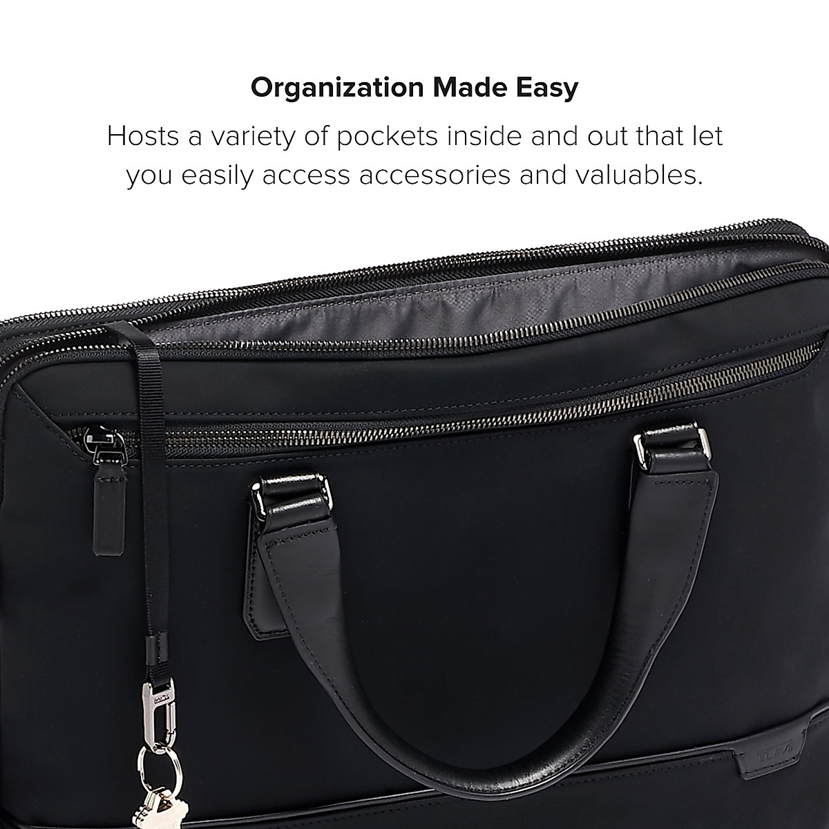 TUMI - Harrison Sycamore Slim Top Zip Briefcase - 15 Inch Computer Bag for Women - Black