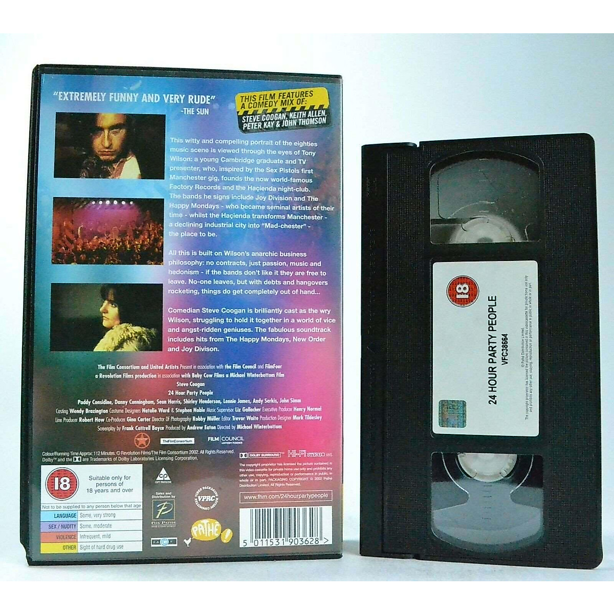 24 Hour Party People: Cult Music Film - Large Box - S.Coogan/S.Henderson - VHS