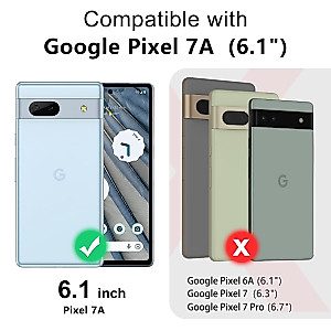 Btscase for Google Pixel 7A Case, [5 in 1] with 2 Pack Screen Protector + 2 Pack Camera Lens Protector, Marble Pattern Full Body Three Layer Rugged Shockproof Protective Cover (2023), Rose Gold