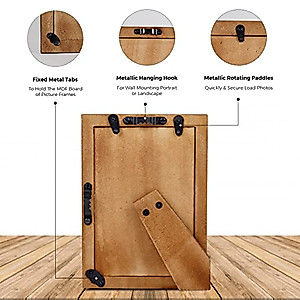 Handicrafts Home Decorative Picture Frame Wooden Photo Frame and Collage (Mop White, 4x6)