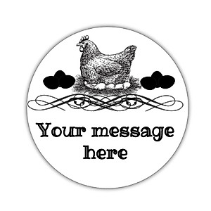 personalized chicken egg carton labels Stickers tags
