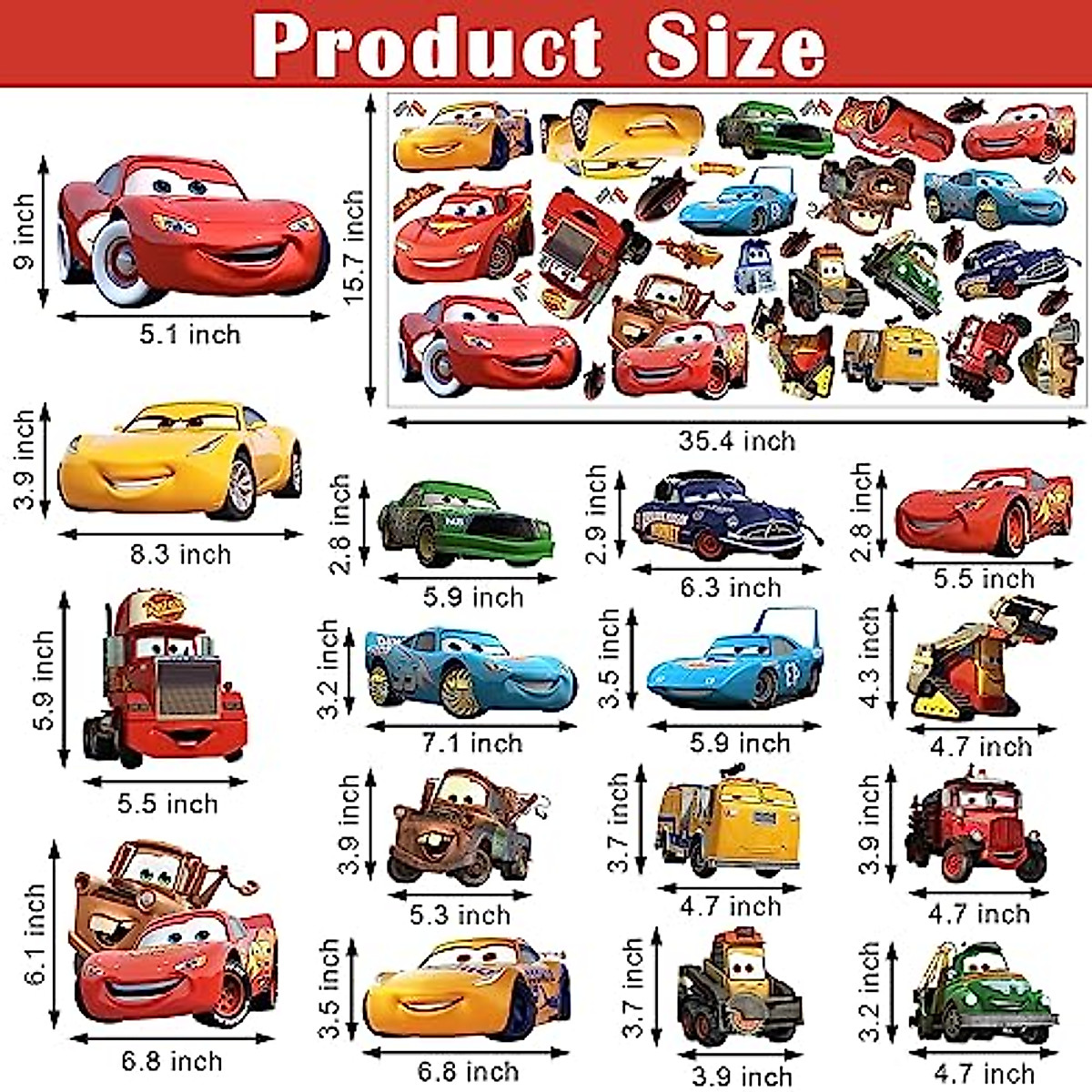 Anime Wall Decals Removable Cartoon Wall Stickers Large Peel and Stick Mural for Girls Kids Childrens Bedroom Living Room Baby Nursery Decoration