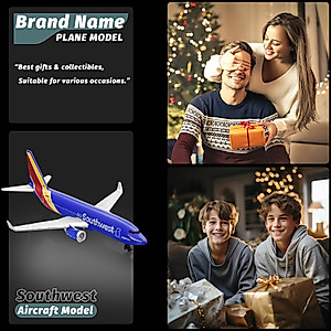 Sky Trek Model Airplanes Southwest Airplane Airlines Plane Aircraft Model for Display Collection and Gifts.