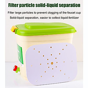 Doorhighpeak Indoor Composter Kit 27L Bucket, Odorless Compost Bin with Sealed Lid and Accessories, Kitchen Countertop Small Composting Container, Food Waste Recycling System Compost Pail