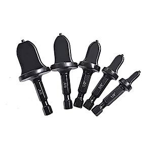 QAIXAG 5 Pack Air Conditioner Expander Forging Tool Drill Bit Pipe Expander Tool HSS Hex Handle Expander