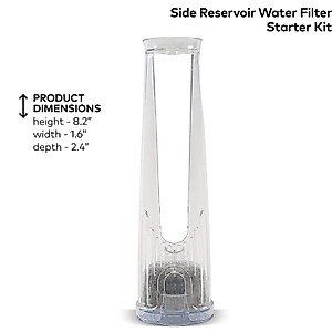 ZFBBfor Keurig Starter Kit Replacement 2.0 Coffee Maker - for Keurig Parts Includes Side Reservoir Filter Holder and 1 Pack Water Filter Cartridges (Clear)