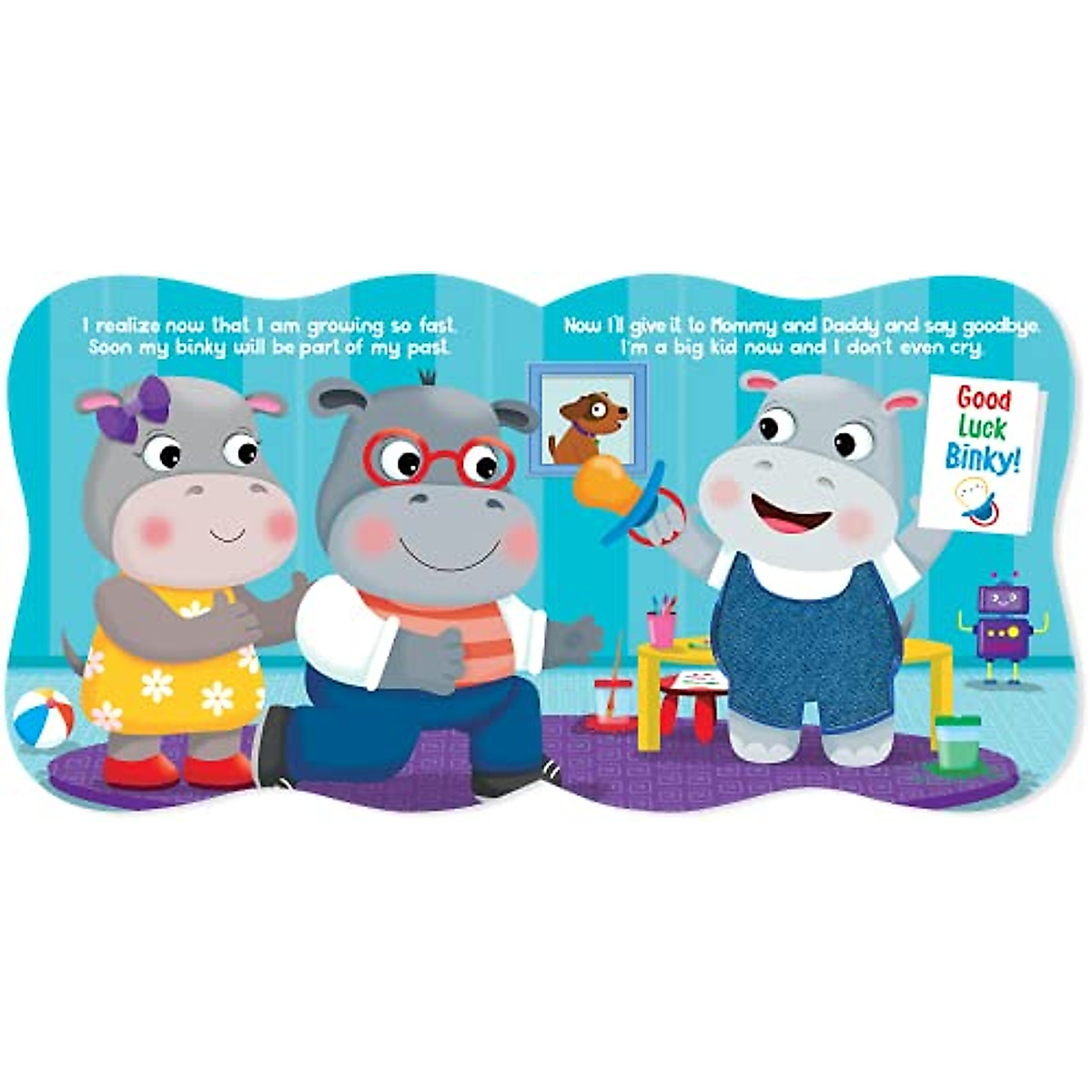 Bye Bye Binky - Touch and Feel Board Book - Sensory Board Book