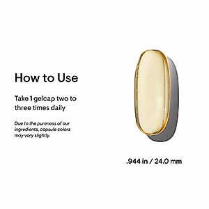 Thorne Super EPA - Omega-3 Fatty Acids EPA 425mg and DHA 270mg Supplement - Support Brain, Cardiovascular, Joints, and Skin - Gluten-Free, Dairy-Free, Soy-Free - 90 Gelcaps