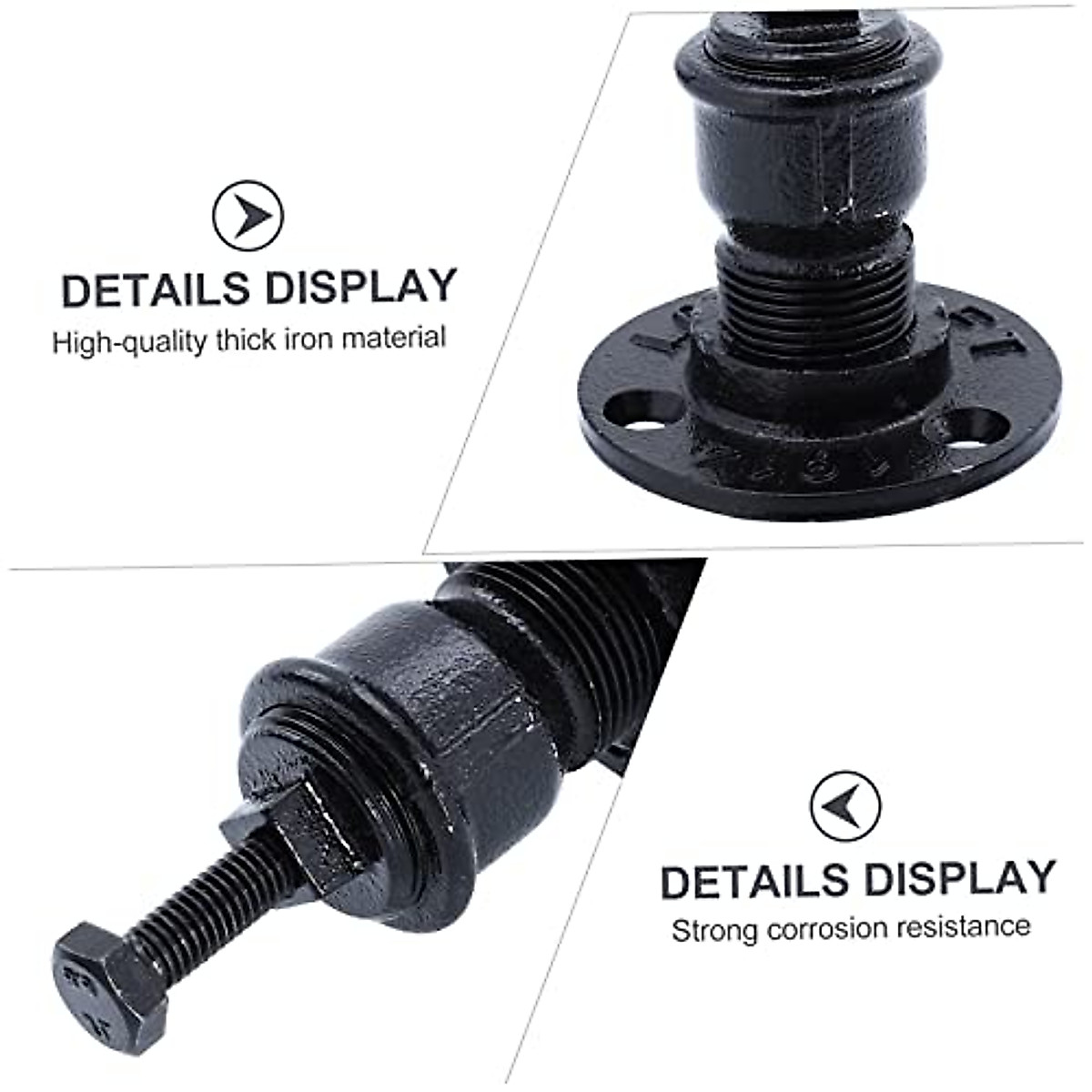 BETOOKY 2pcs Stair Bracket Staircase Brackets Handrail Holder Rail Support Bracket Wall Rail Bracket Railing Holder L Brackets for Shelves Handrail Bracket Metal Accessories Iron