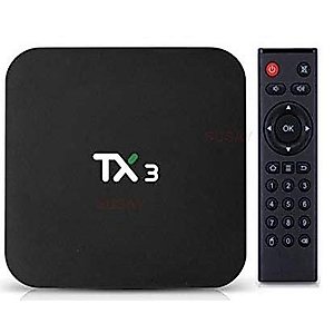 Amlogic S905X3 Android 9.0 TX3 4GB DDR3 RAM 64GB ROM TV Box Android TV Box 4K Ultra HD Support 2.4G/5.8G Dual WiFi BT 4.0 HD 2.1 USB 3.0 with h9