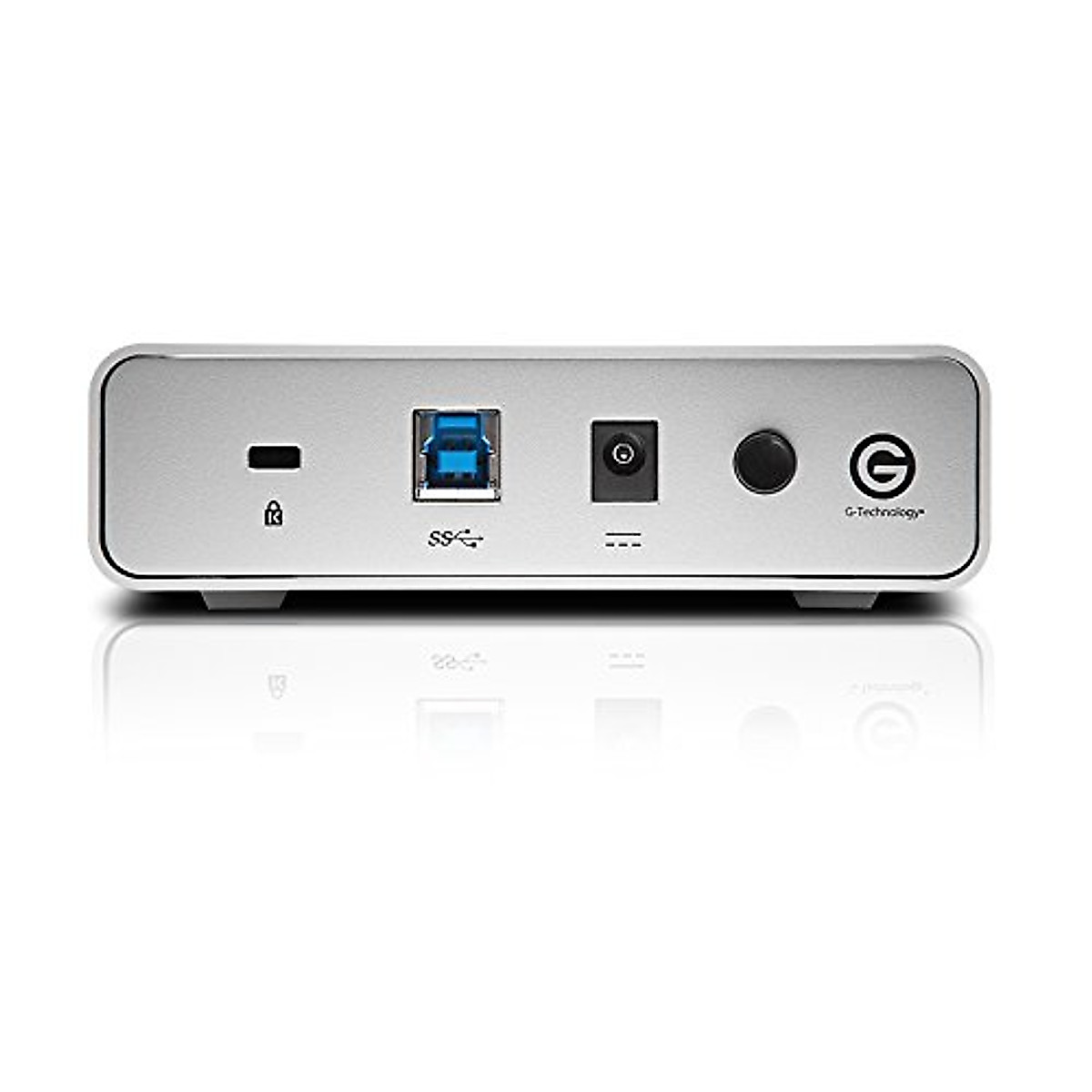 G-Technology 4TB G-DRIVE USB 3.0 Desktop External Hard Drive, Silver - Compact, High-Performance Storage - 0G03594-1