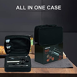 Yorkaan 304-Stainless Steel Meat Injector Syringe Kit with 3 Marinade Injector Needles, Basting Brush, 5 Silicone O-Rings -Meat Injectors for BBQ Grill Smoker, Meats, Turkey, Brisket.