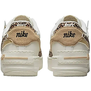 Nike Women's Air Force 1 shoe, Sail/Multi-color-sesame-black, 7.5