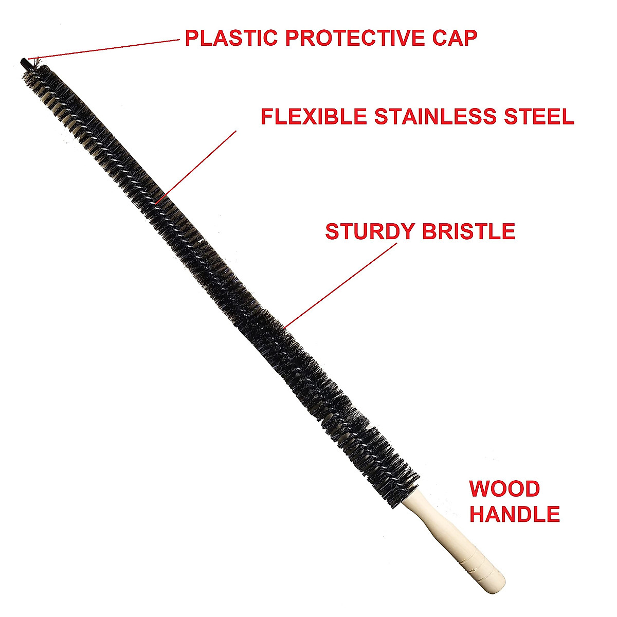 2 Pack Dryer Vent Cleaner Dryer Lint Flexible Brush Refrigerator Coil