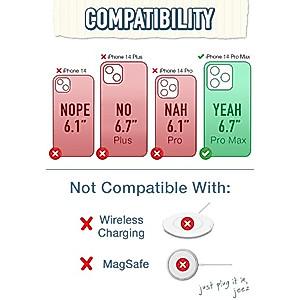 Smartish iPhone 14 Pro Max Crossbody Wallet Case - Dancing Queen [Purse/Clutch with Detachable Strap & Wristlet] Protective Cover with Credit Card Holder - Stiletto Black - Gunmetal