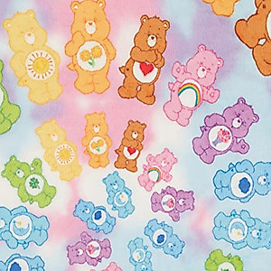 Care Bears Fleece Throw Blanket Tie Dye Throw - Cheer Friend Funshine Good Luck Soft Fleece Throw Blanket