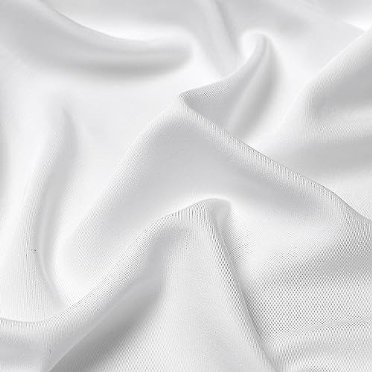 HYPREST Cooling Duvet Cover, Rayon Derived from Bamboo, 400 Thread Count Silky Soft White Cooling Duvet Cover Set Luxury Comforter Cover with Zipper and Coner Ties, Skin Friendly & Moisture-Absorbing