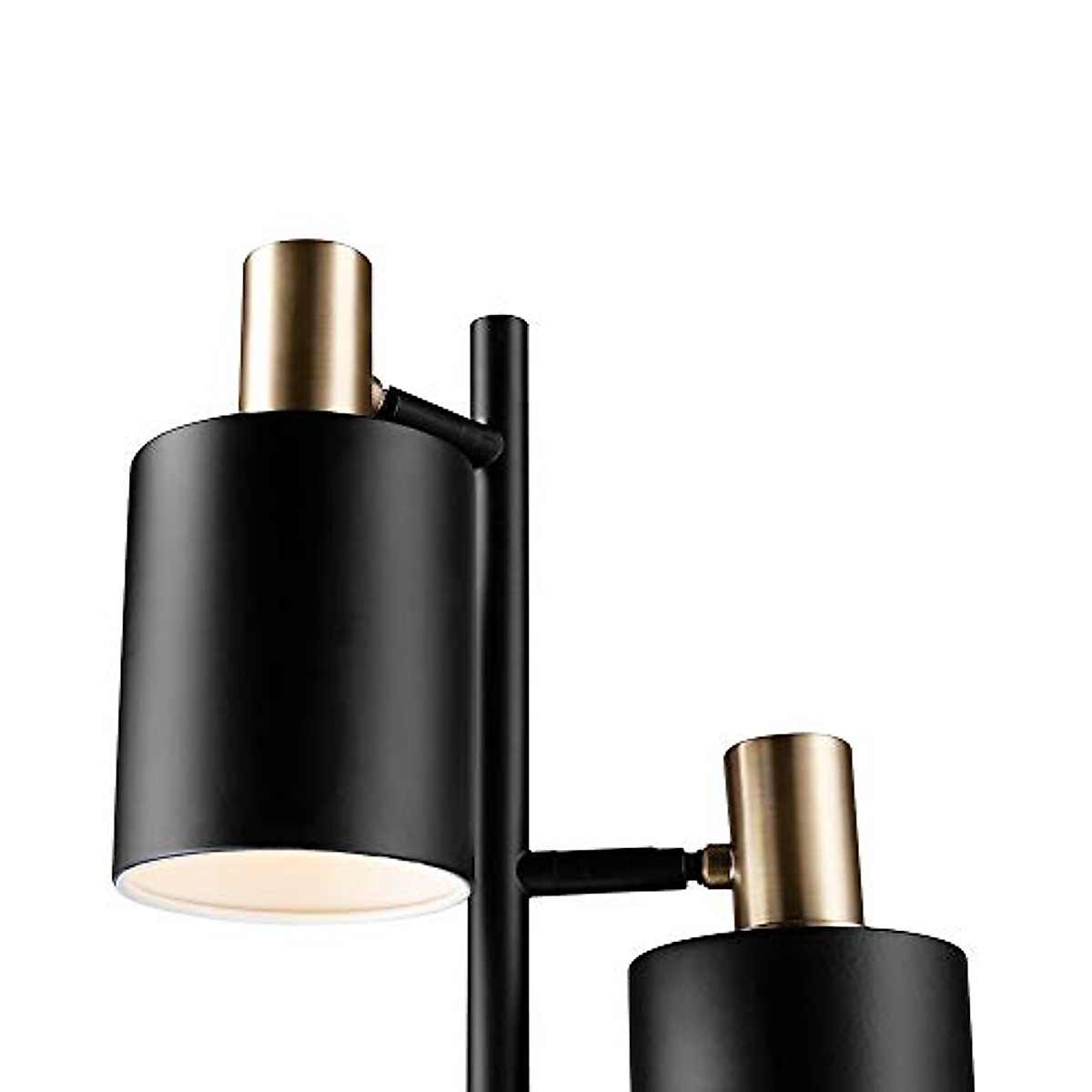 Globe Electric 67354 67" 3-Light Track Tree Lamp, Matte Black, Matte Brass Accents, Floor Lamp for Living Room, Adjustable Lamp, Home Office Accessories, Home Improvement, Reading Lamp