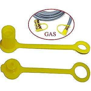 AuPro 3/8 Gas Port Plug and Dust Cap 3/8" Quick Disconnect Connect Propane Natural LP