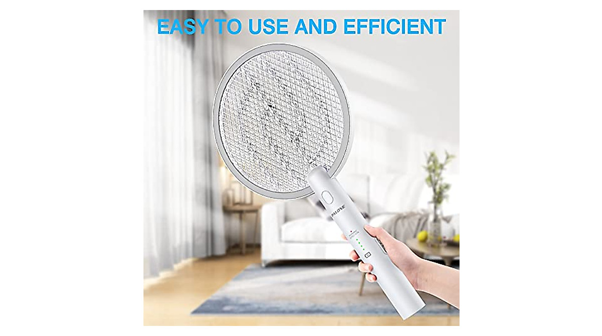 PALONE 2-in-1 Electric Fly Swatter | Rechargeable Bug Zapper
